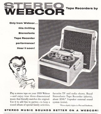 1958 Webcor Stereo Tape Recorder