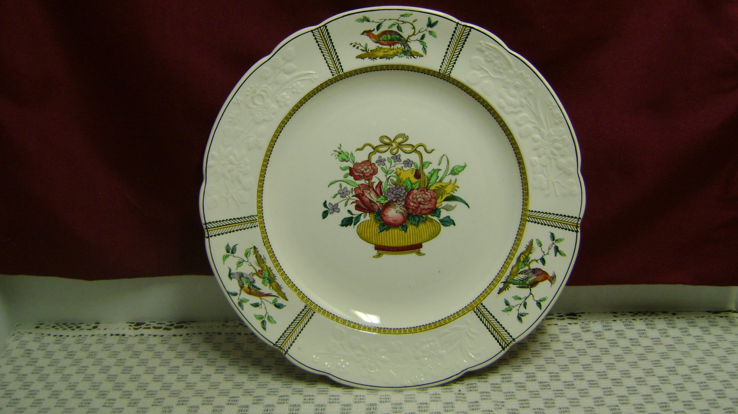 COPELAND SPODE ENGLAND 9 IN. PLATE NO. 664848 "JUNE"PATTERN