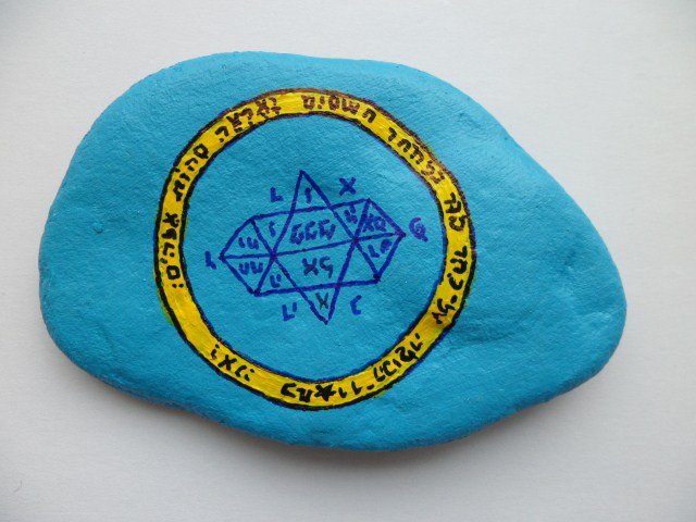 Psychic Stone Talisman sigil chakra third eye magic witch wicca altar ...