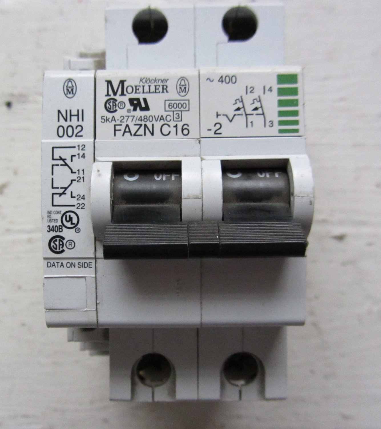 Moeller Overload Circuit Breaker FAZNC16 FAZNC-16 16 Amp