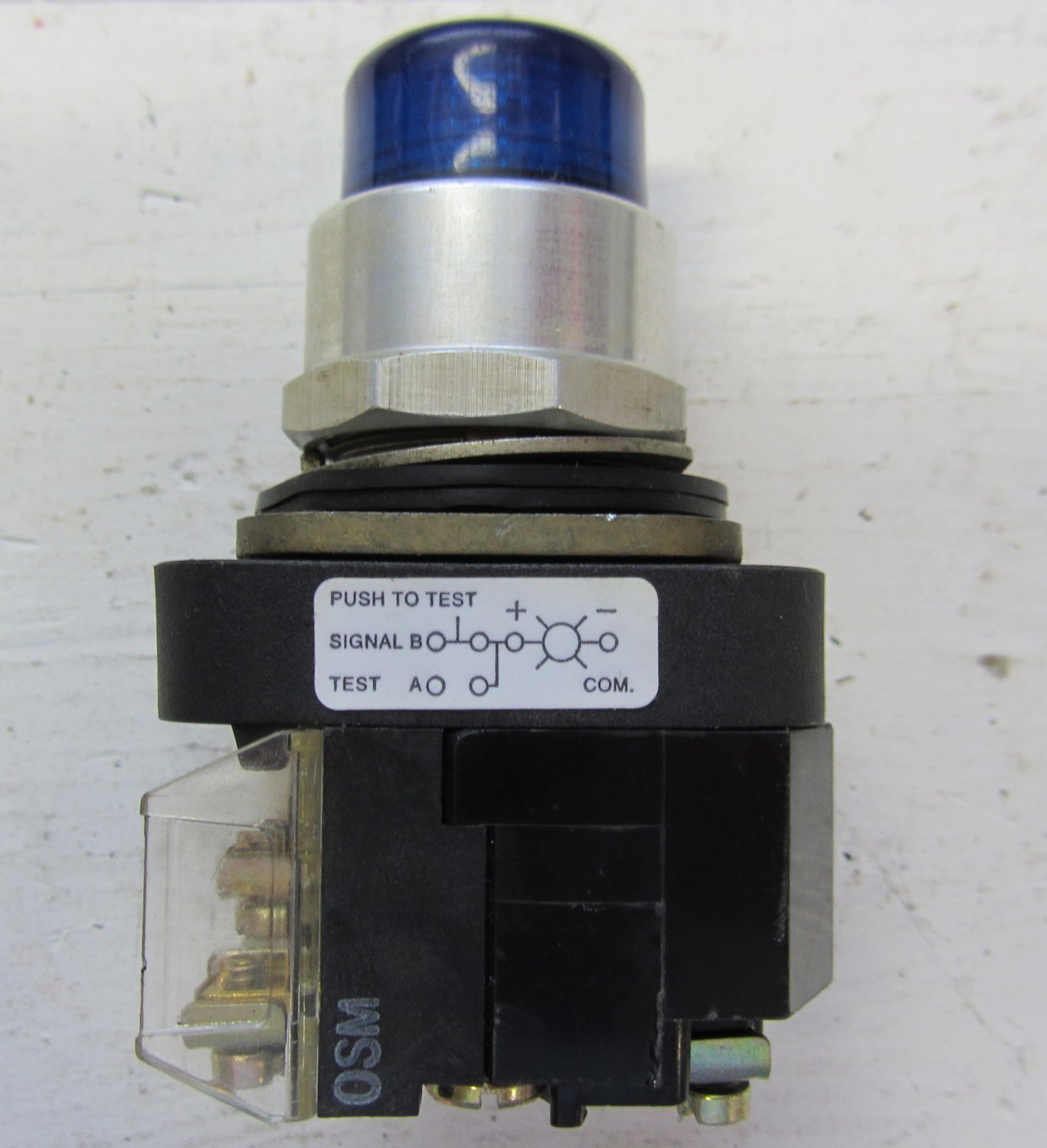 Allen Bradley 800T-PT16 Push Button Pilot Light Blue 120 VAC 800TPT16