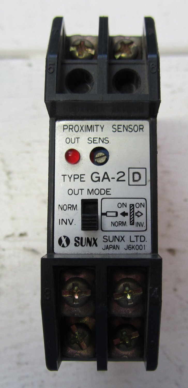 SUNX LTD GA-2D FX7 Proximity Sensor Amplifier 30 VDC .2 A Max GA2D