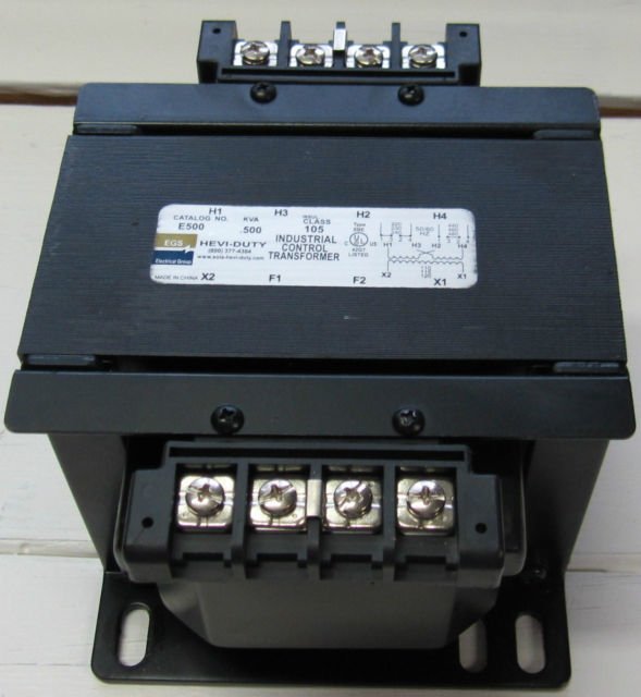 Sola Hevi Duty E500 Control Transformer 500 VA .5 KVA Single Phase 480 ...