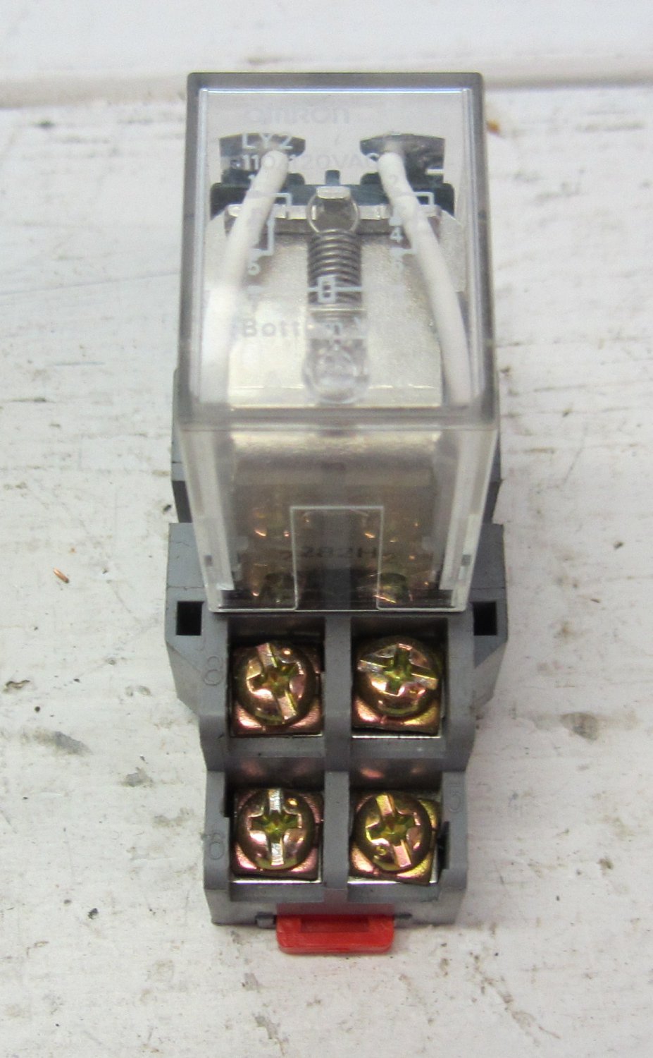 Omron LY2 120 VAC Relay 2 Pole 1/2 Horsepower with Base 10 Amp