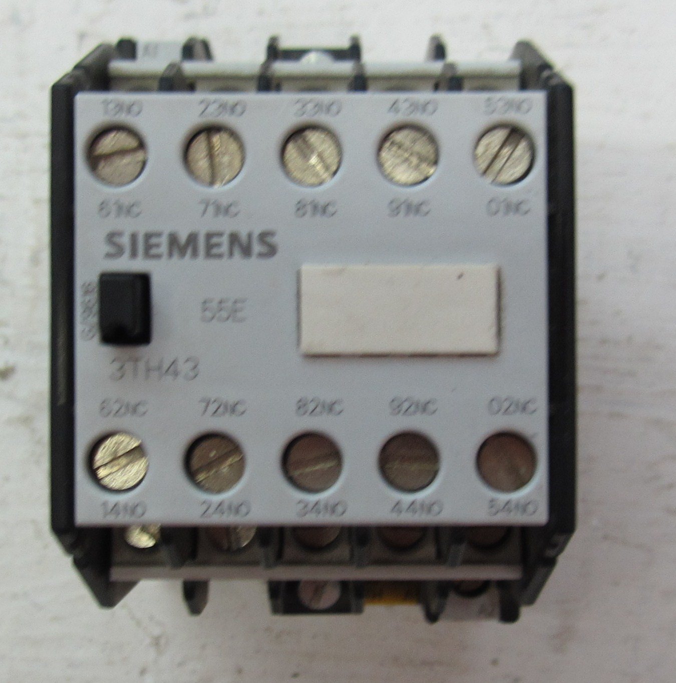 Siemens 3TH4355-0A 5 Normally Open 5 Normally Closed Contact Relay ...