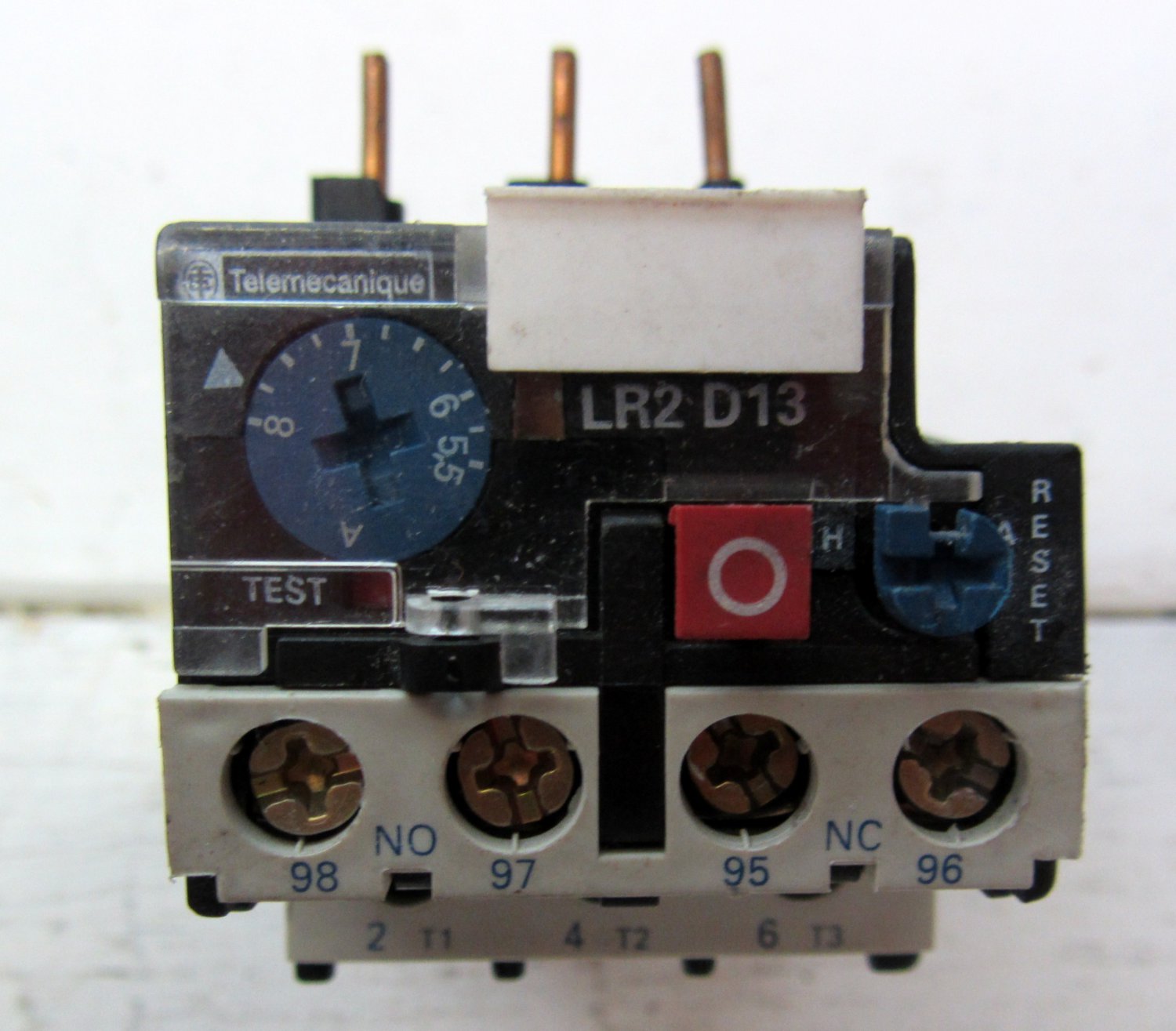 Telemecanique LR2D13 LR2-D1312 Bimetallic OVERLOAD RELAY 5.5 - 8 AMP ...