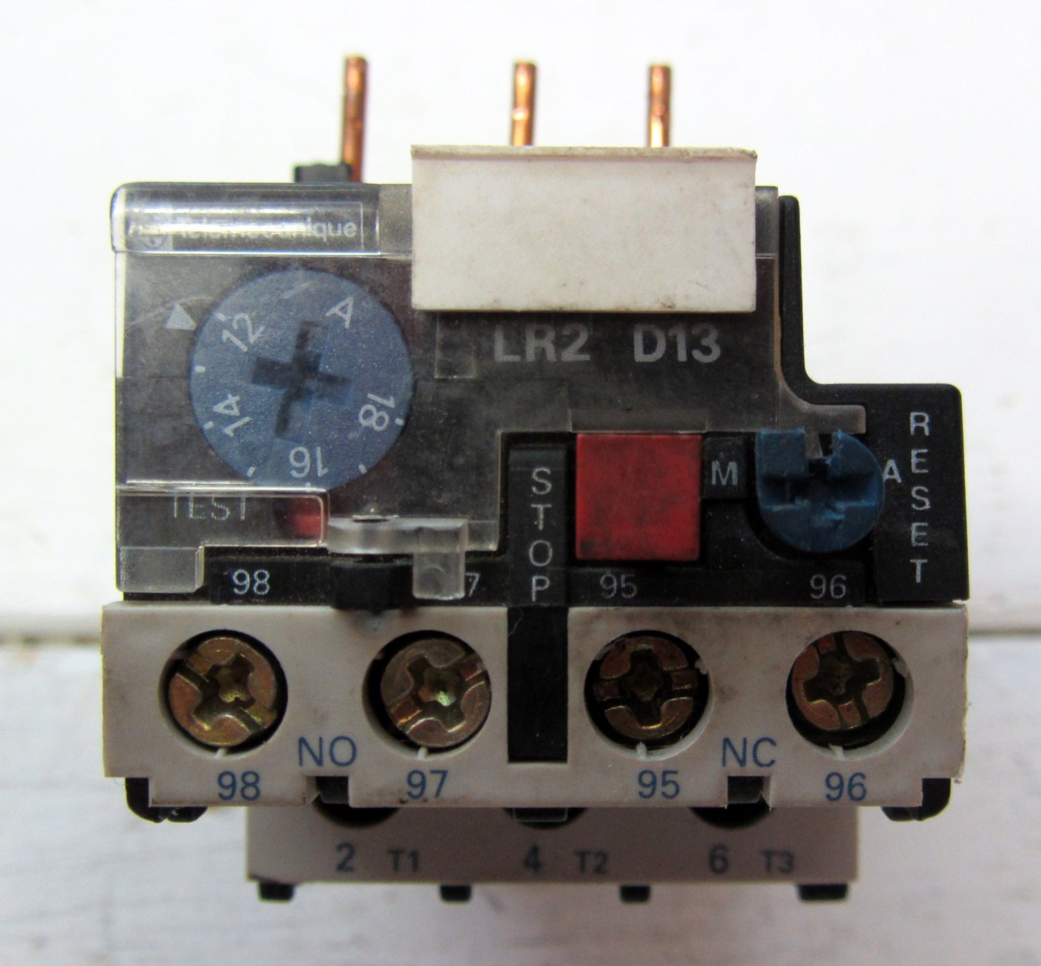 Telemecanique LR2D13 LR2-D1321 Bimetallic OVERLOAD RELAY 12 - 18 AMP ...