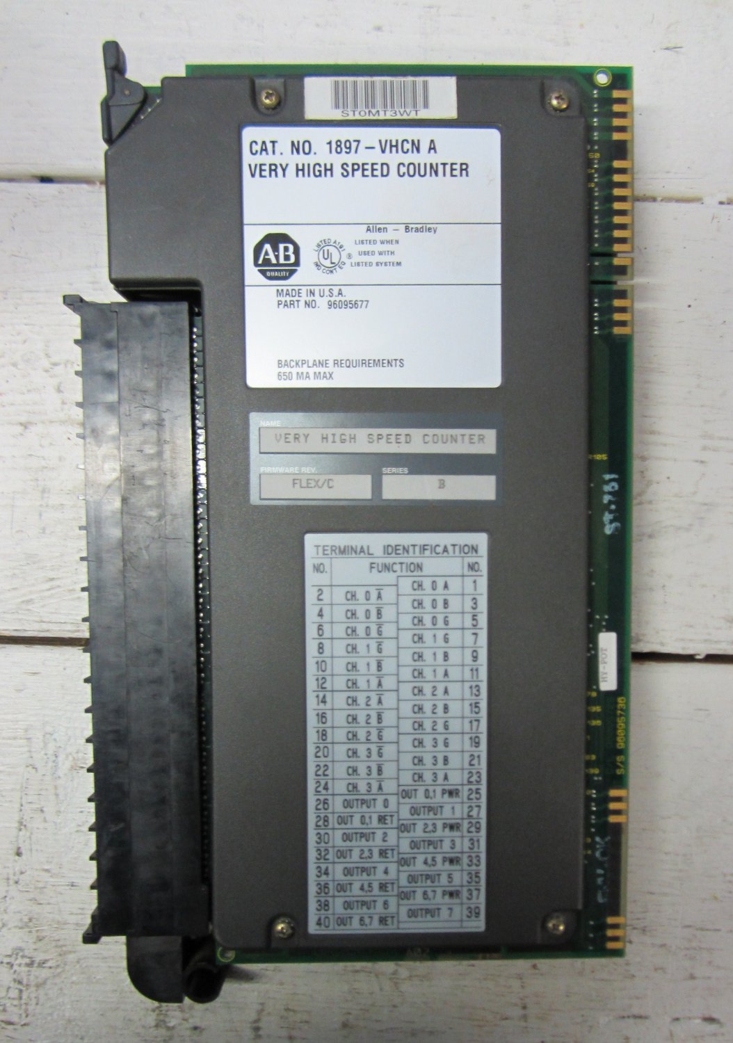 Allen Bradley 1897-VHCN A Very High Speed Counter Encoder Module PLC 5 ...