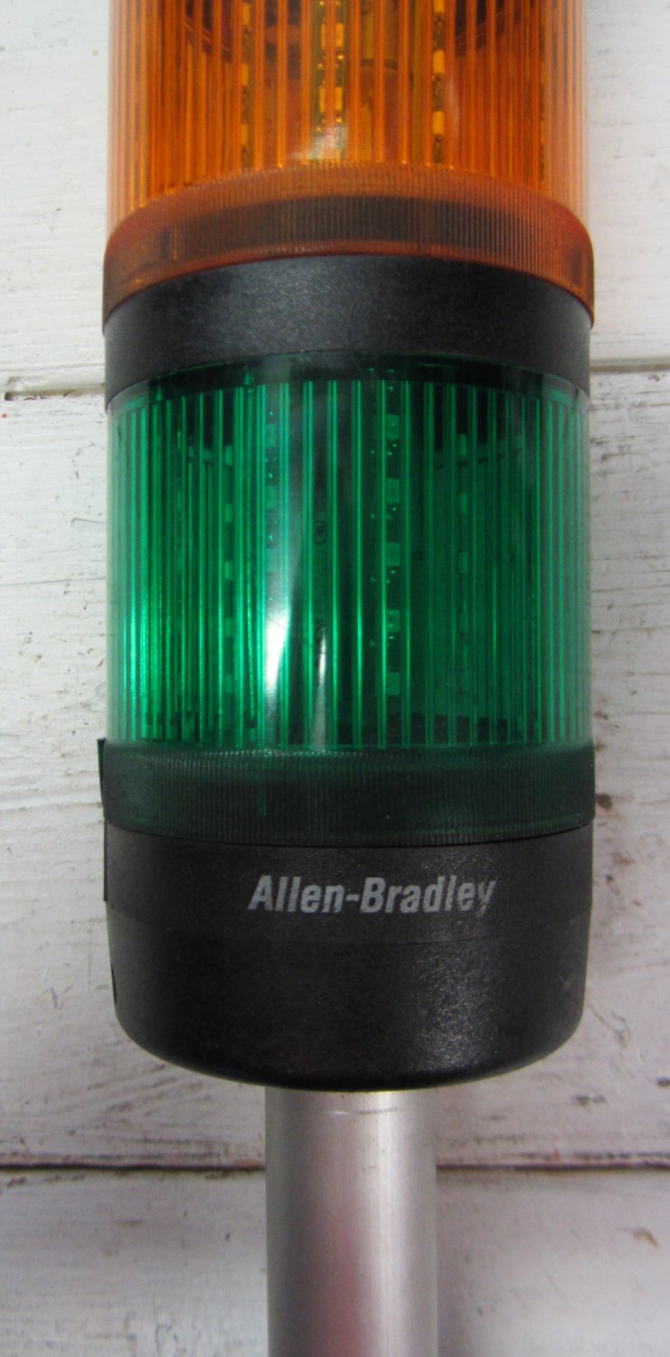 Allen Bradley 855T-B10YL3 855T-BPM10 Steady Stack Light Amber Red Green ...