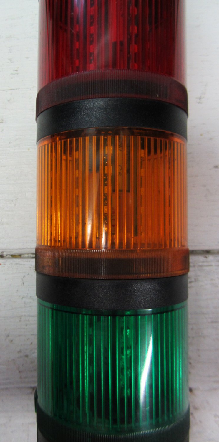 Allen Bradley 855T-B10YL3 855T-BPM10 Steady Stack Light Amber Red Green ...