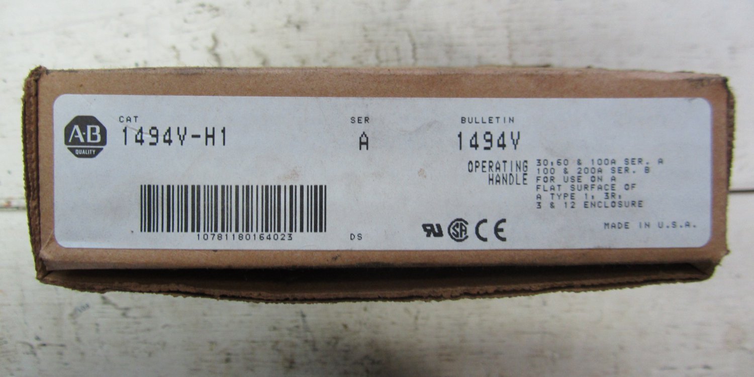 Allen Bradley 1494V-H1 Operator Handle Kit 60 - 200 Amp Variable Depth ...