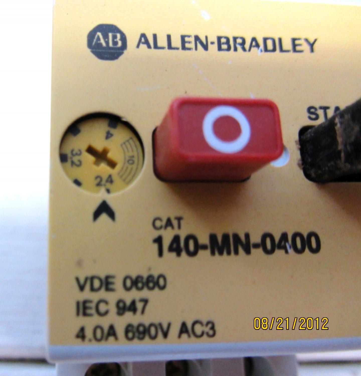 Allen Bradley 140-MN-0400 Manual Motor Starter 2.4 - 4 amp Overload 3 ...