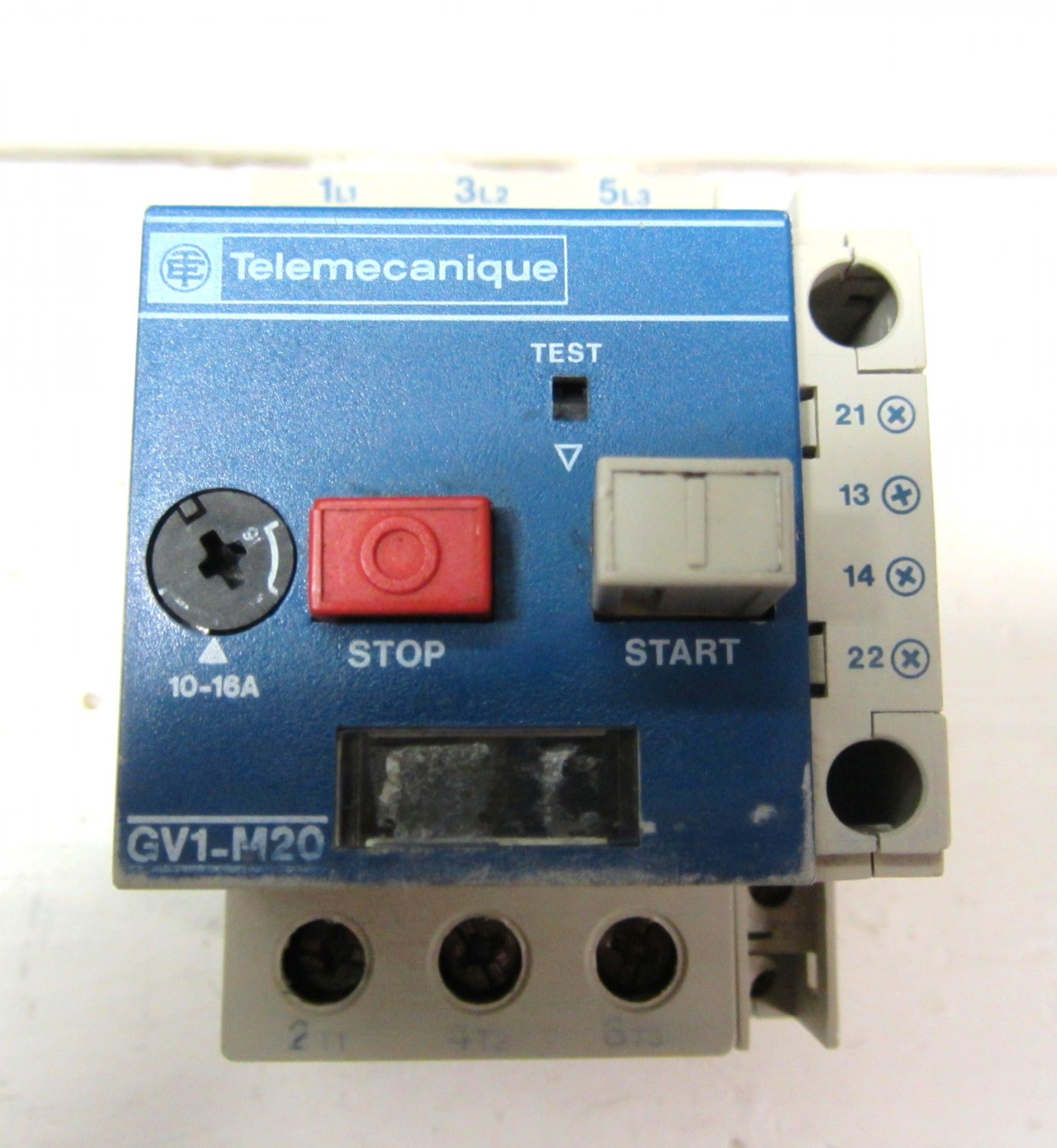 Telemecanique GV1-M20 Motor Protector Circuit Breaker 10 - 16 Amp GV1M20