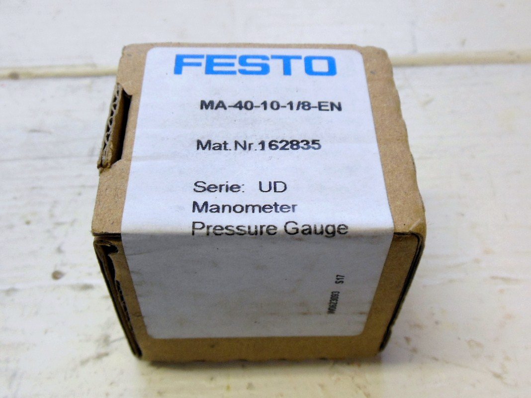 Festo Pneumatic MA-40-10-1/8-EN Manometer Pressure Gauge MA40101/8EN new