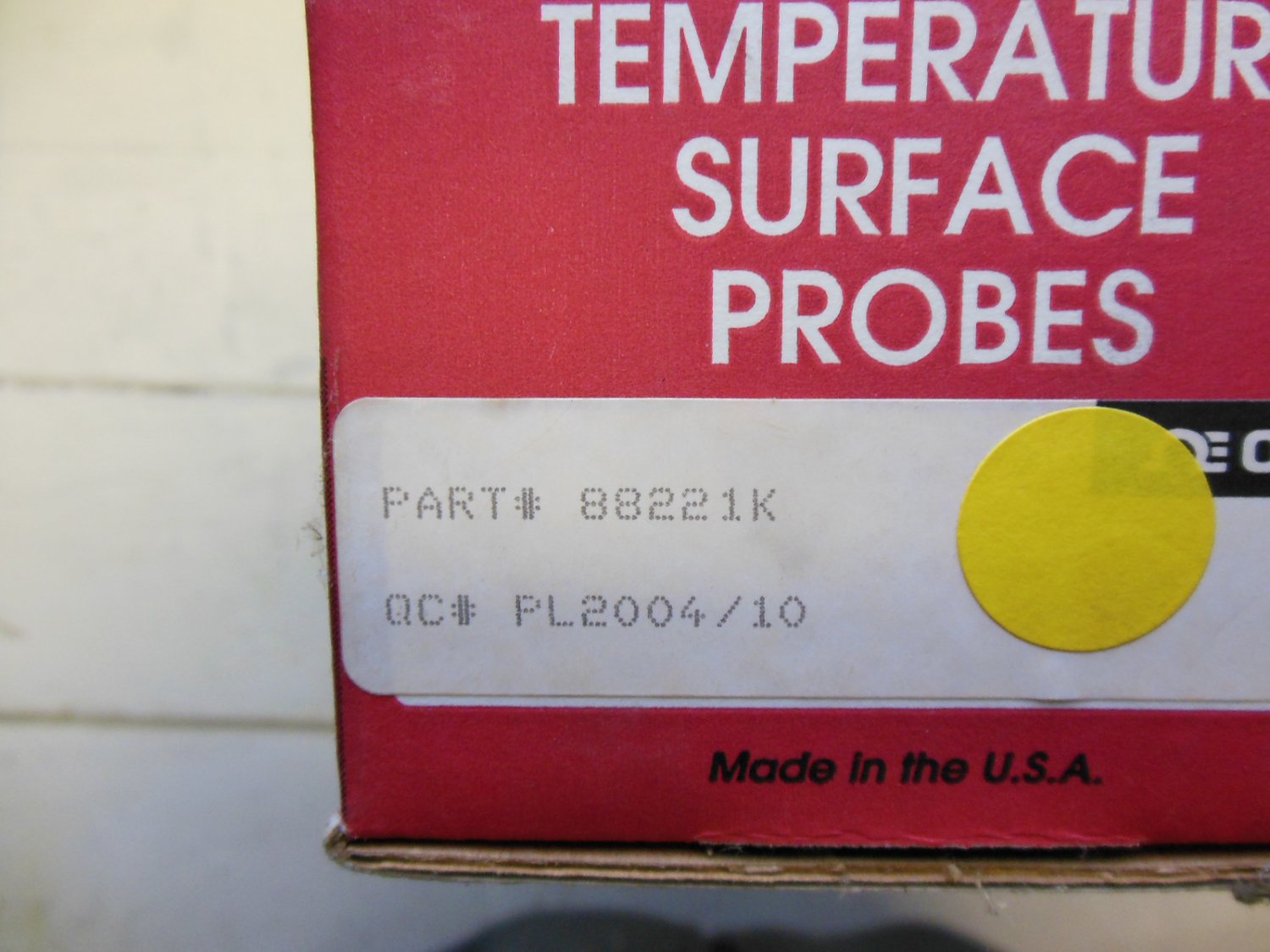 Omega 88221K Unique Temperature Surface Probe New