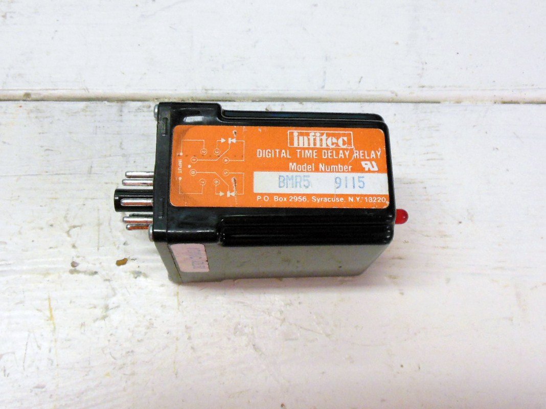 Infitec BMR5 9115 120 Vac 8 Pin Time Delay Relay