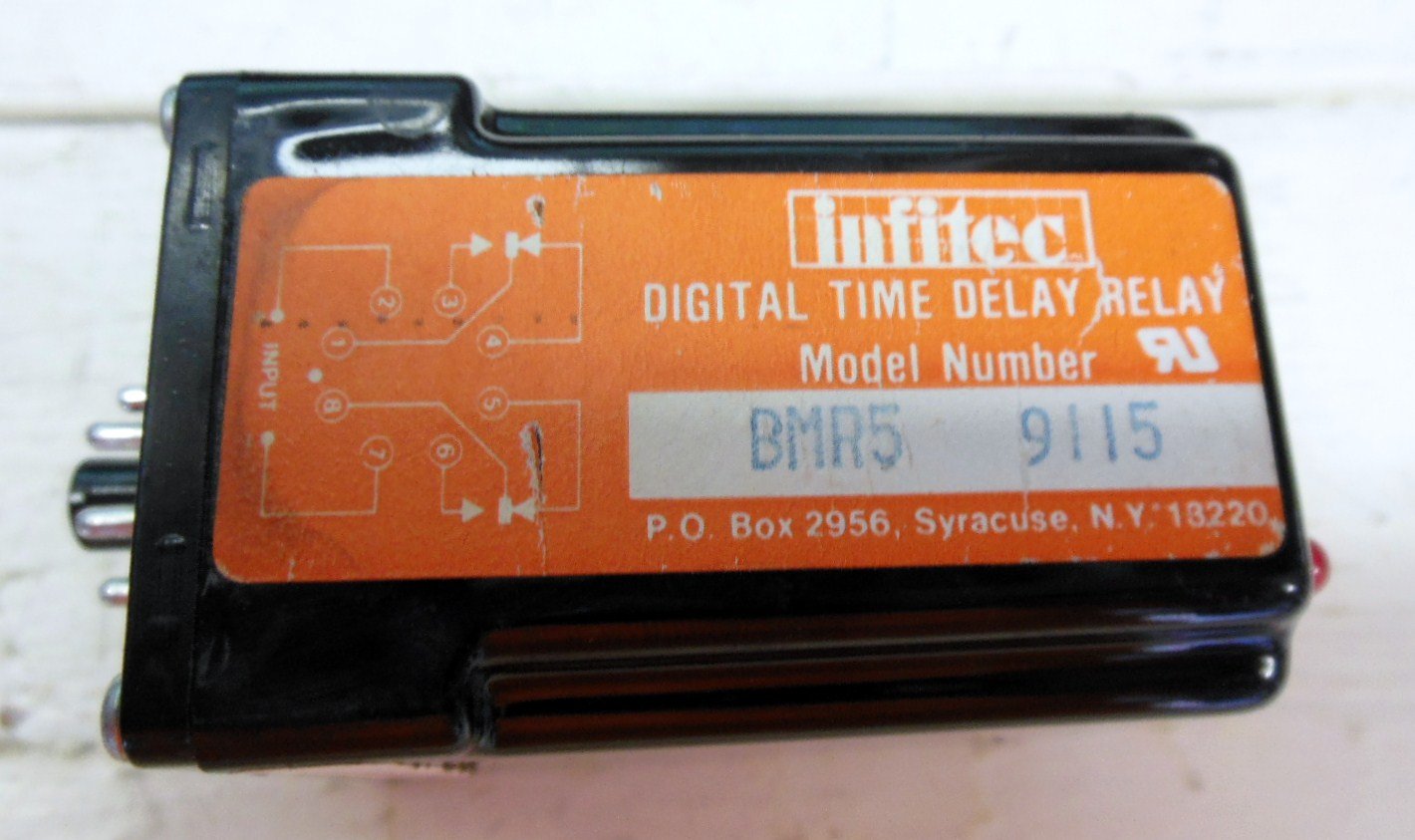 Infitec BMR5 9115 120 Vac 8 Pin Time Delay Relay