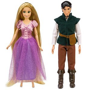 DISNEY PRINCESSES : TANGLED Princess RAPUNZEL & FLYNN RIDER DOLLS ...