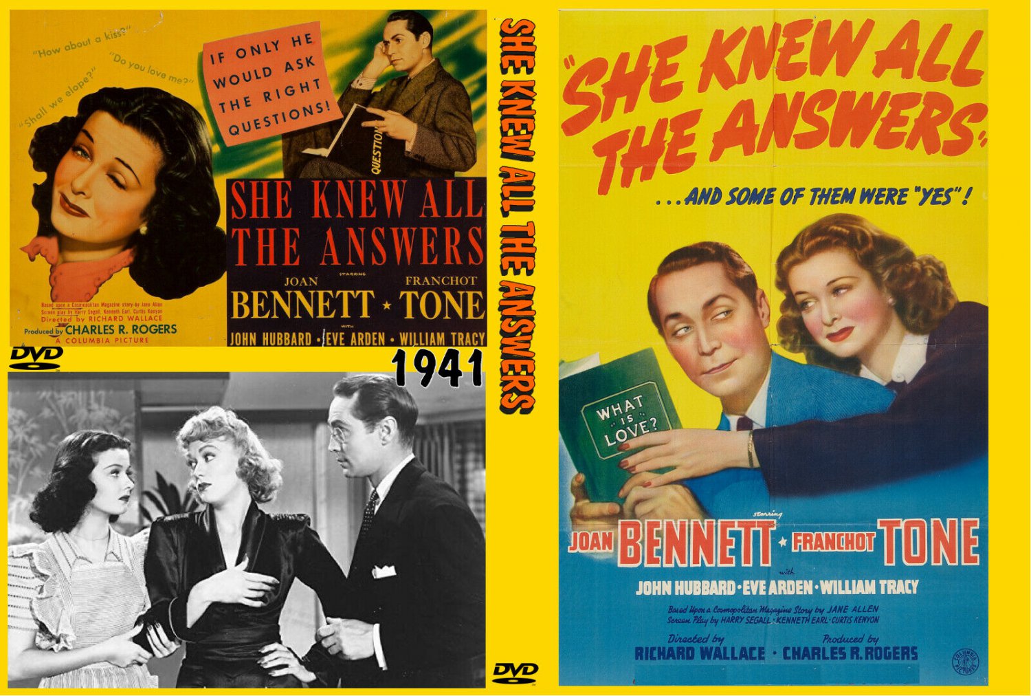 SHE KNEW ALL THE ANSWERS 1941 Joan Bennett