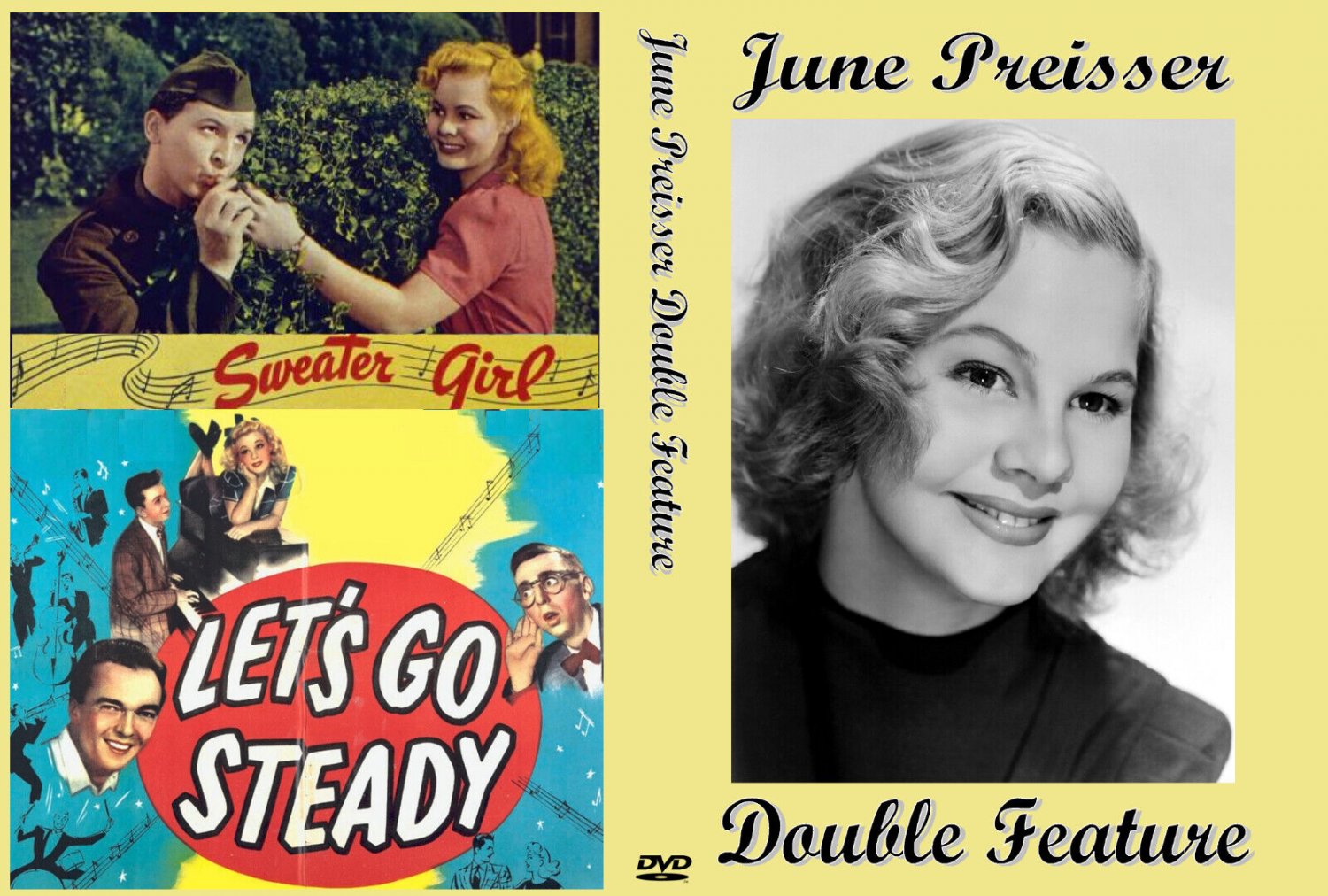 JUNE PREISSER DOUBLE FEATURE 1942-1945 Sweater Girl/Let's Go Steady