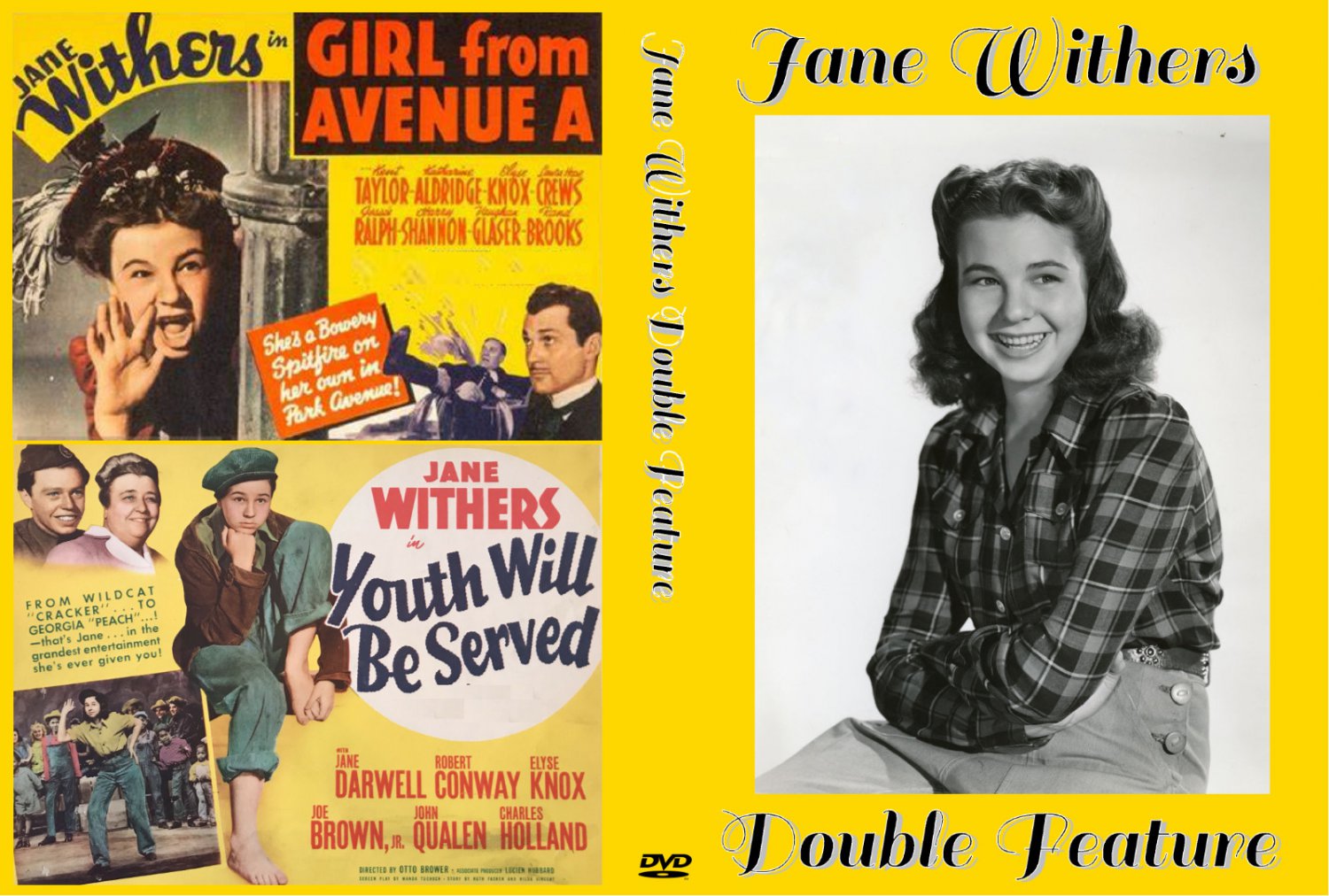 JANE WITHERS DOUBLE FEATURE 1940 Girl from Avenue A/Youth Will Be Served