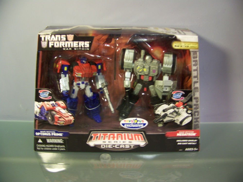 Transformers Titanium Series OPTIMUS PRIME MEGATRON 2 Pack War Within TRU