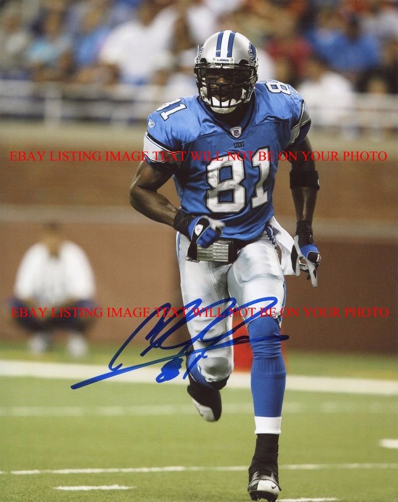 CALVIN JOHNSON AUTOGRAPHED AUTO 8x10 RP PHOTO DETROIT LIONS MEGATRON ...