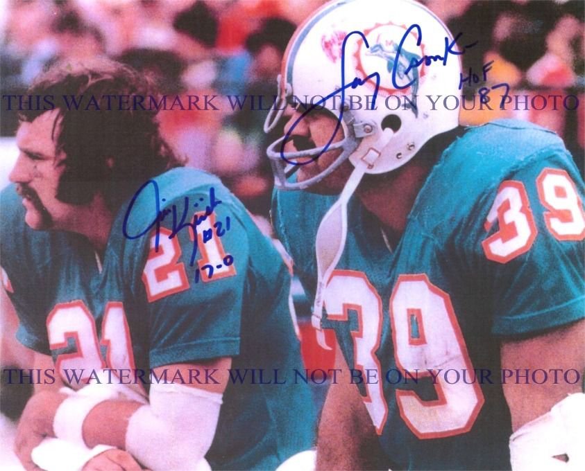 JIM KIICK AND LARRY CSONKA AUTOGRAPHED 8x10 RP PHOTO 1972 MIAMI DOLPHINS JIM KIICK AND LARRY CSONKA AUTOGRAPHED 8x10 RP PHOTO 1972 MIAMI DOLPHINS