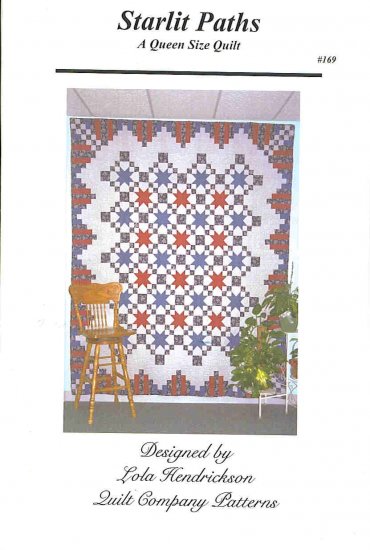 Starlit Paths Queen Quilt Lola Hendrickson Quilt Pattern ZDS1