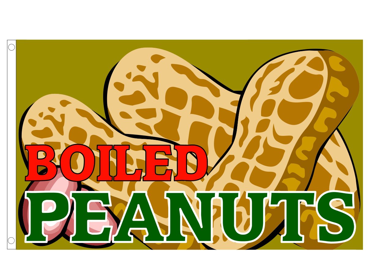 BOILED PEANUTS Sign Flag 3x5ft advertising banner sign