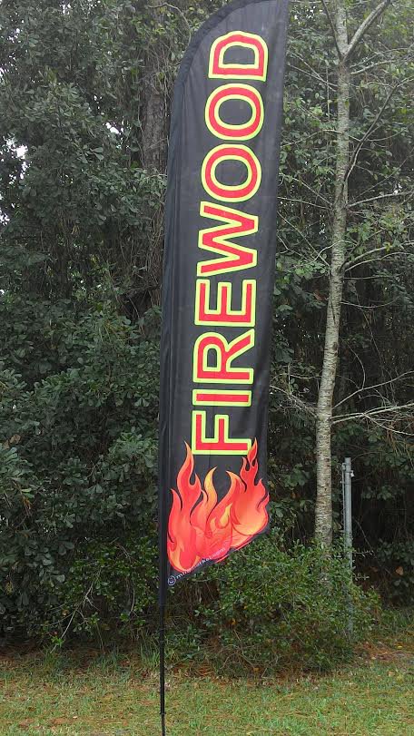 Firewood flag kit full sleeve swooper flag banner 15ft tall