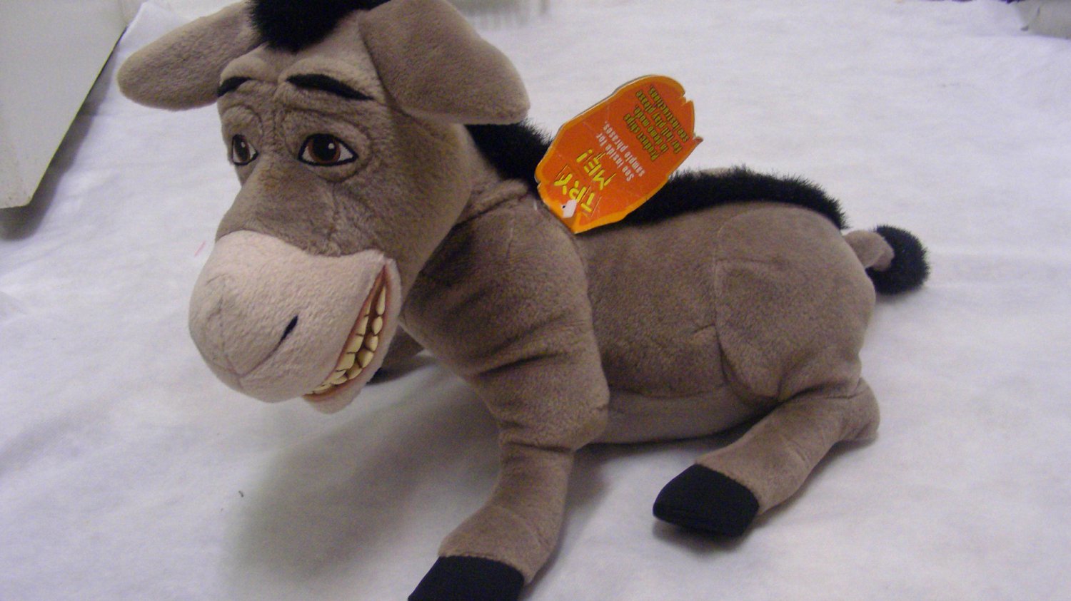 Shrek Talking Donkey plush toy. 12"