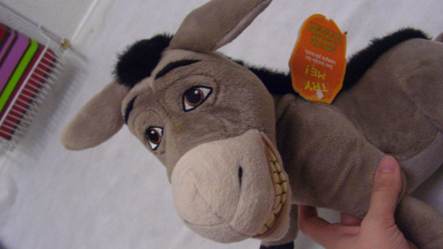 Shrek Talking Donkey plush toy. 12"