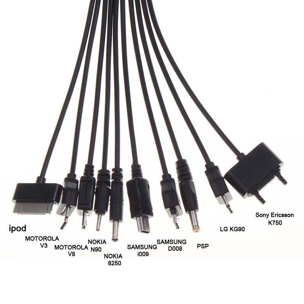 10 IN 1 USB UNIVERSAL MULTI CHARGER CABLE ADAPTER for MOBILE PHONE