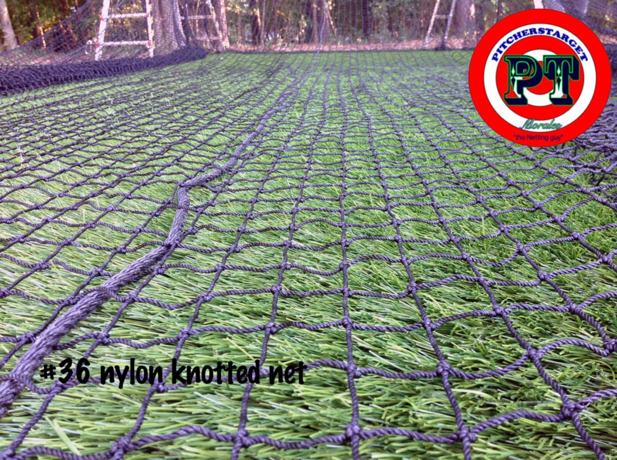 Baseball batting cage netting 12x14x70 door baffle net #36, free net ...
