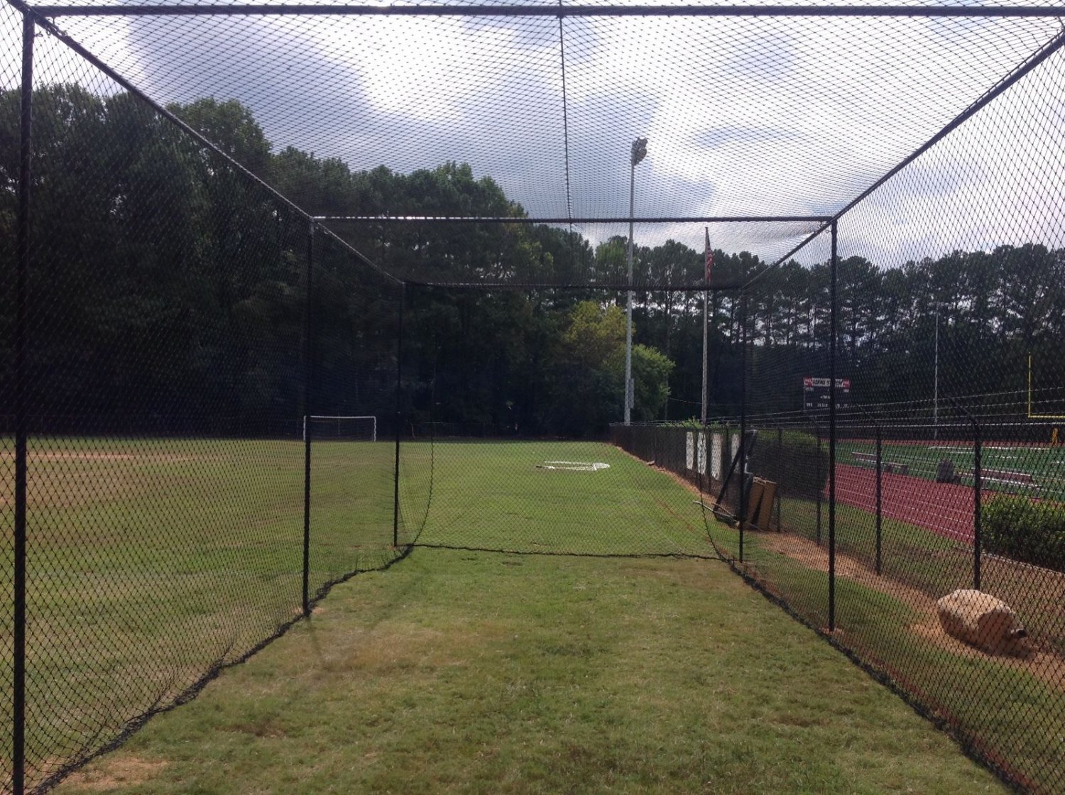 Batting cage netting #36 baseball 13x14x30 ft. adult high school sport ...