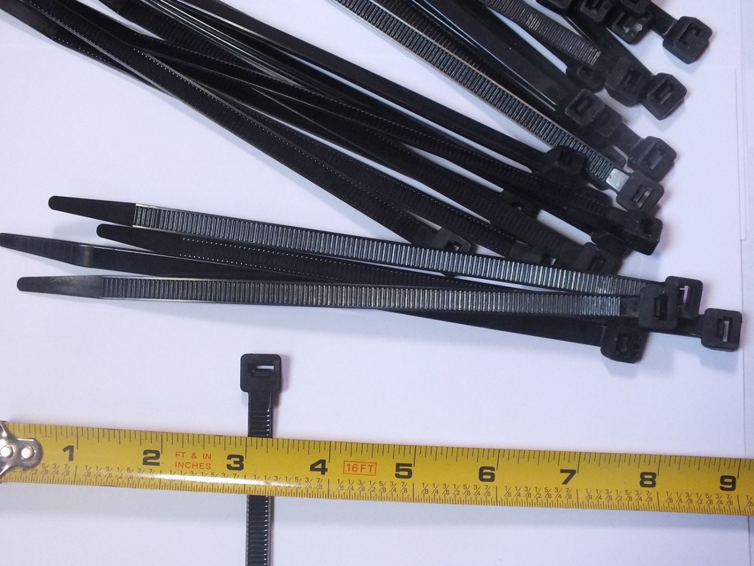 25 PACK 8 INCH ZIP TIES NYLON 120 LBS UV WEATHER RESISTANT BLACK HEAVY DUTY