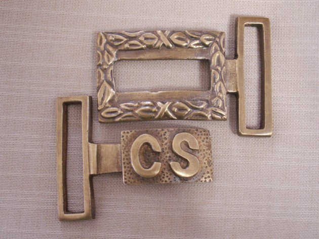 BELT BUCKLE CS OFFICER--2 PIECE