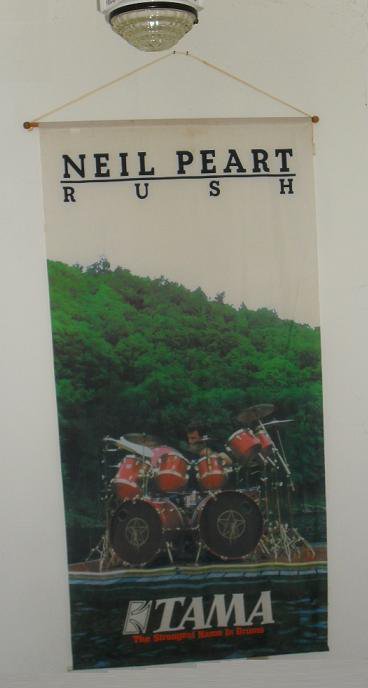 Neil Peart TAMA Drums Banner