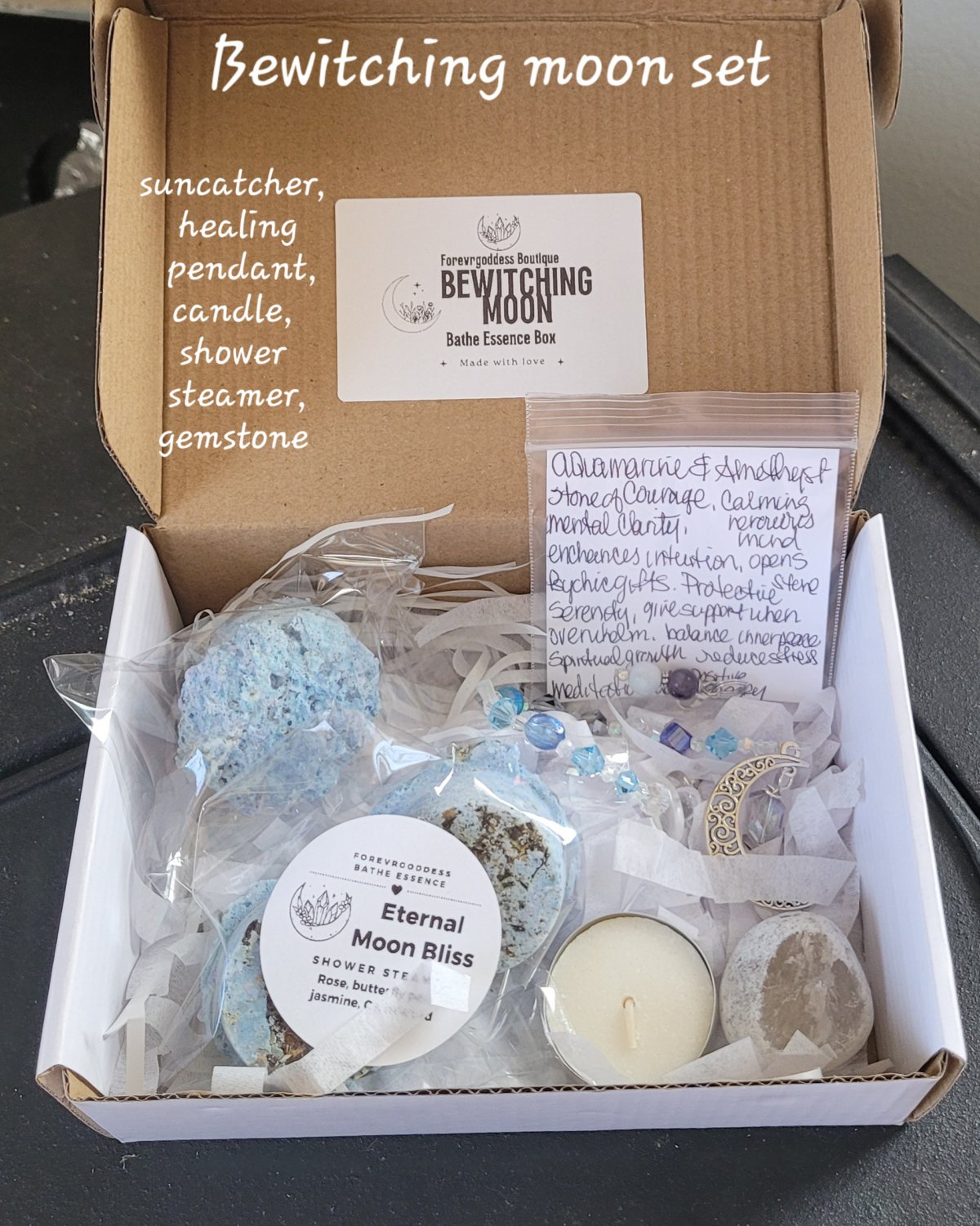 Bewitching moon shower steamer box set