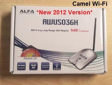 Alfa Network USB Wireless Adapter + Free U Mount & Clip
