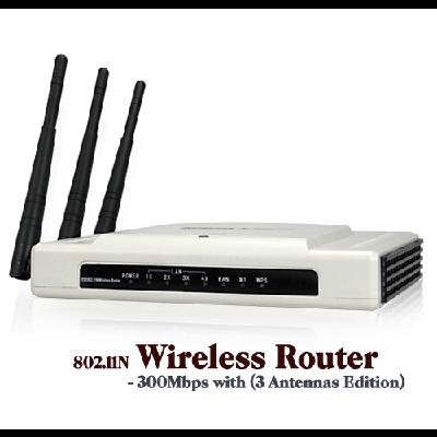 802.11N Wireless Router - 300Mbps (3 Antennas Edition)