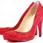 latest style shiny diamond red high heels