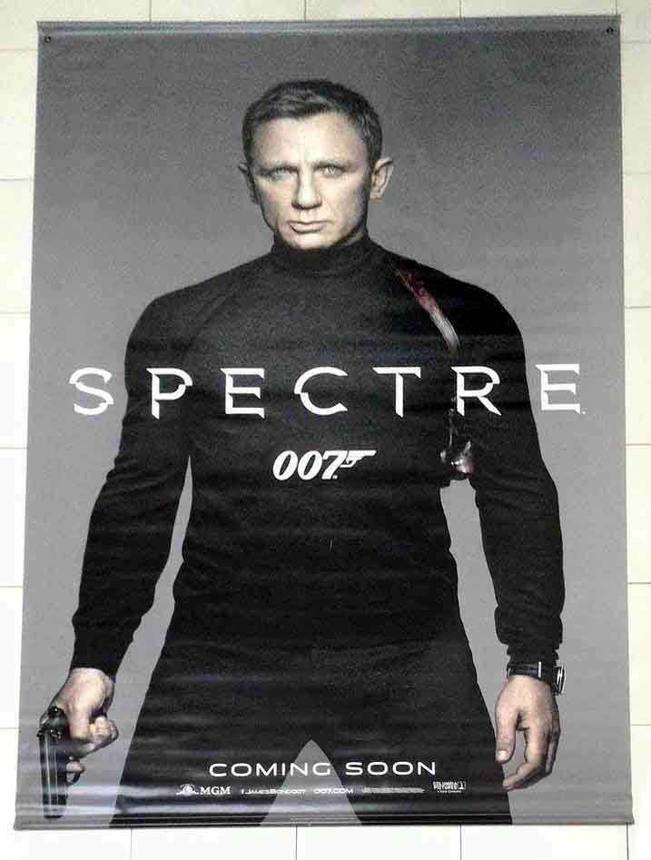 Orig James Bond 007 Specter 2015 5 X 8 feet US Vinyl Movie Banner + 2 ...