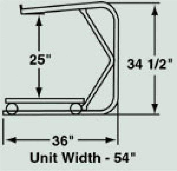 Casket Display Rack (Angled Top)