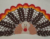 Thanksgiving Turkey Crochet Doily Pattern