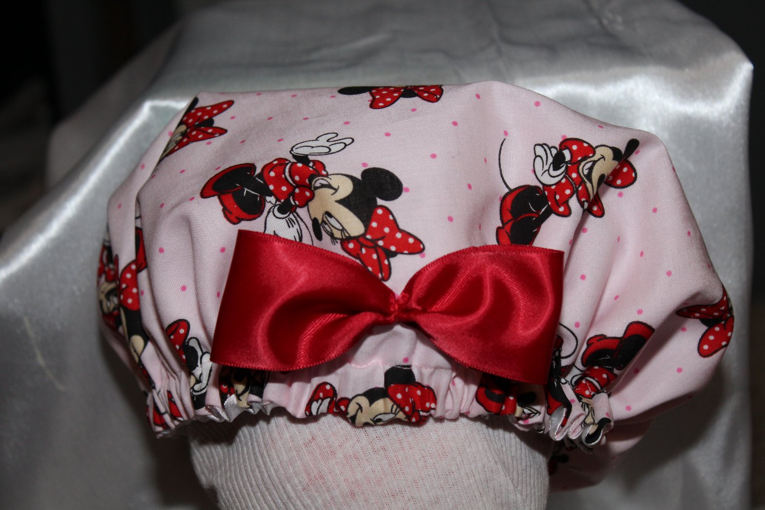 Minnie Mouse Satin Bonnet for Infant