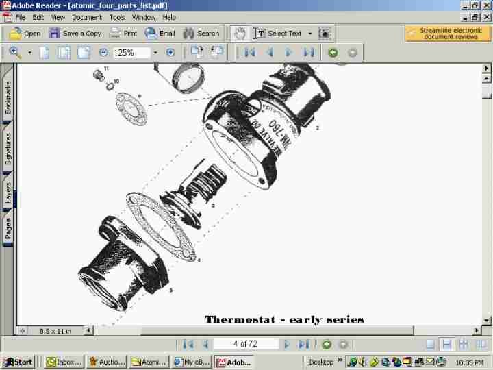 ATOMIC 4 BOAT MARINE ENGINE OPERATIONS PARTS MANUALs