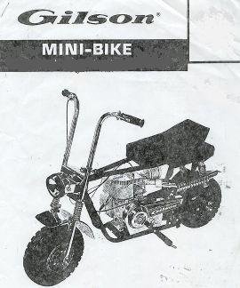 GILSON SNOWMOBILE Mini Bike & GoCart PARTS MANUAL SET