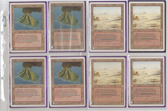 MTG Revised Dual Lands Set of 40 ( Mint Condition) Free Pick up Florida